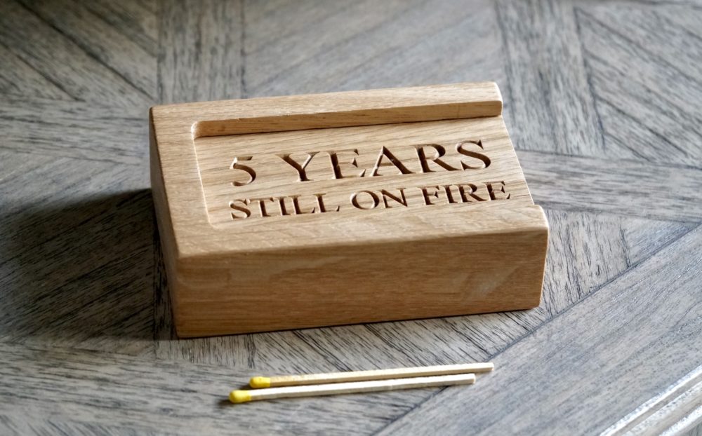 Engraved Wooden Matchstick Box | MakeMeSomethingSpecial.com