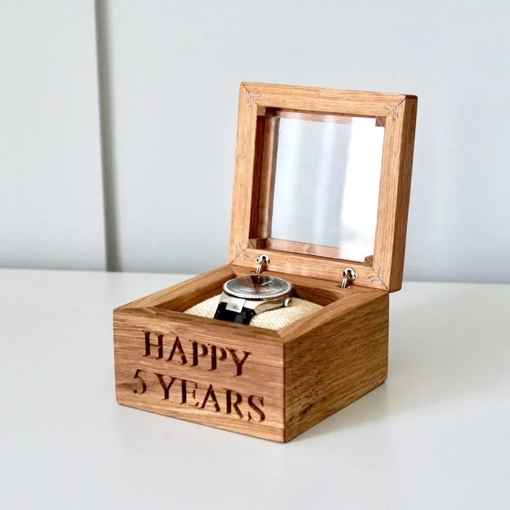 Personalised Wooden Watch Box | MakeMeSomethingSpecial.com