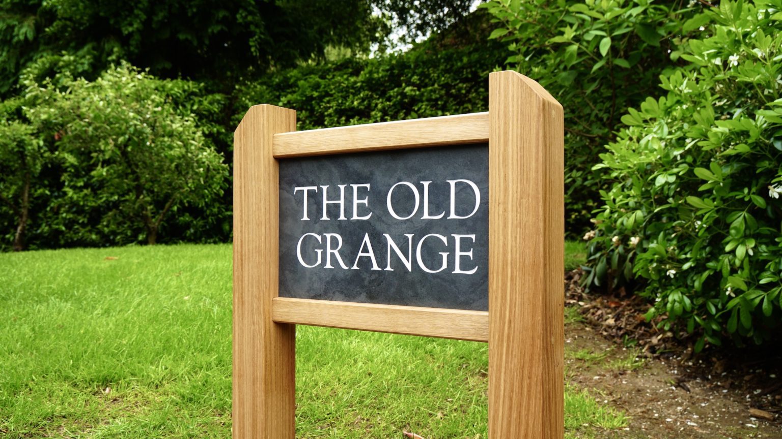 Premium Engraved Slate Sign on Posts | MakeMeSomethingSpecial
