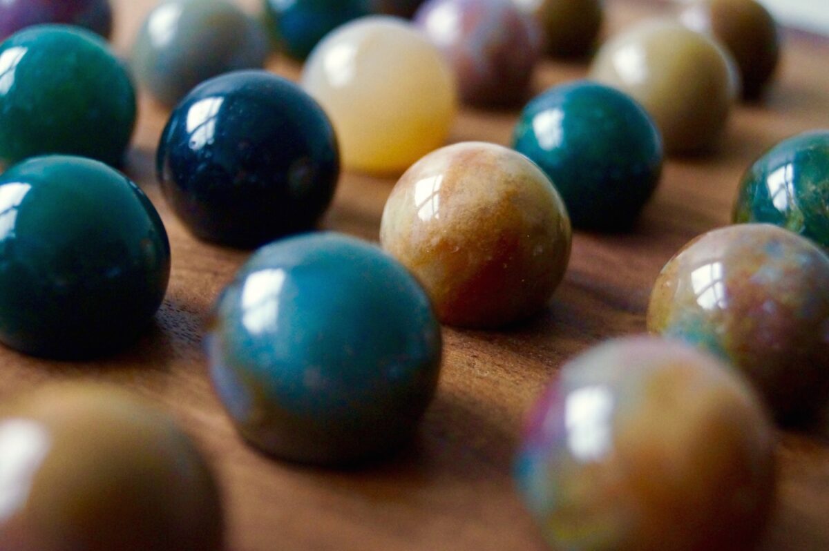 Personalised Wooden Solitaire Boards with Marbles | MMSS