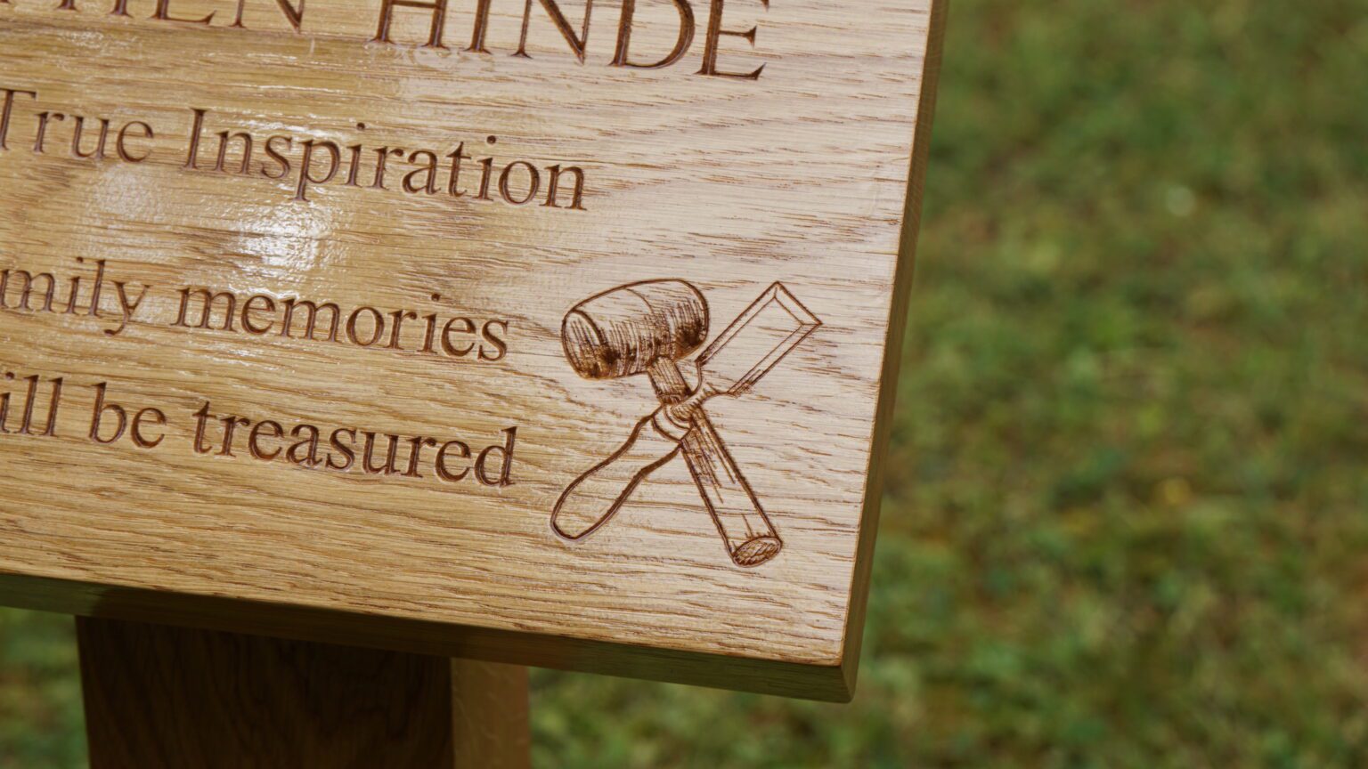 Engraved Wooden Grave Markers | MakeMeSomethingSpecial.com