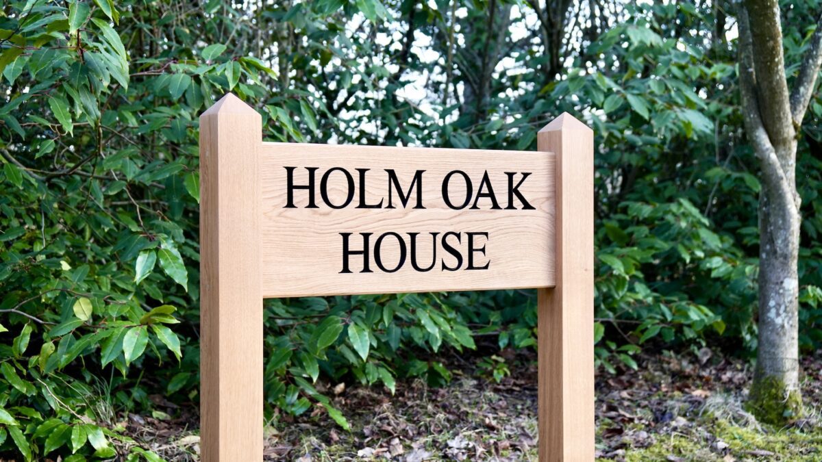 Premium Double Post House Signs | MakeMeSomethingSpecial.com