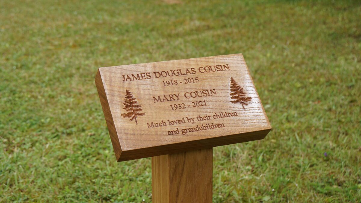 Engraved Wooden Grave Markers | MakeMeSomethingSpecial.com