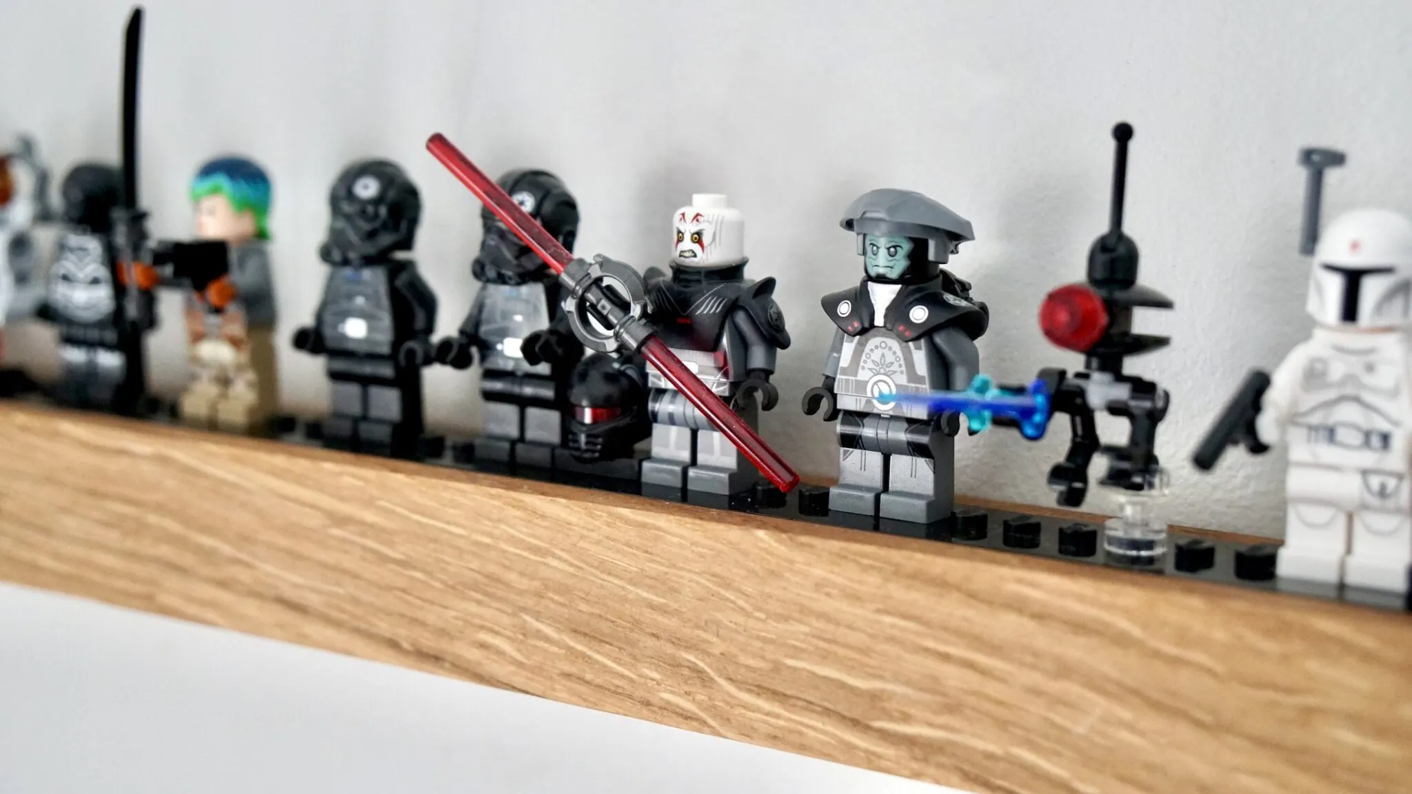 Wooden Lego minifigure display stand | MakeMeSomethingSpecial.com