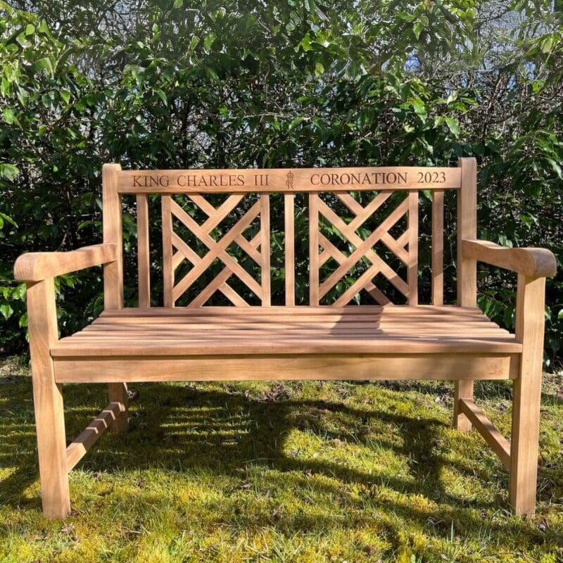 Engraved Wooden Garden Bench | MakeMeSomethingSpecial.com