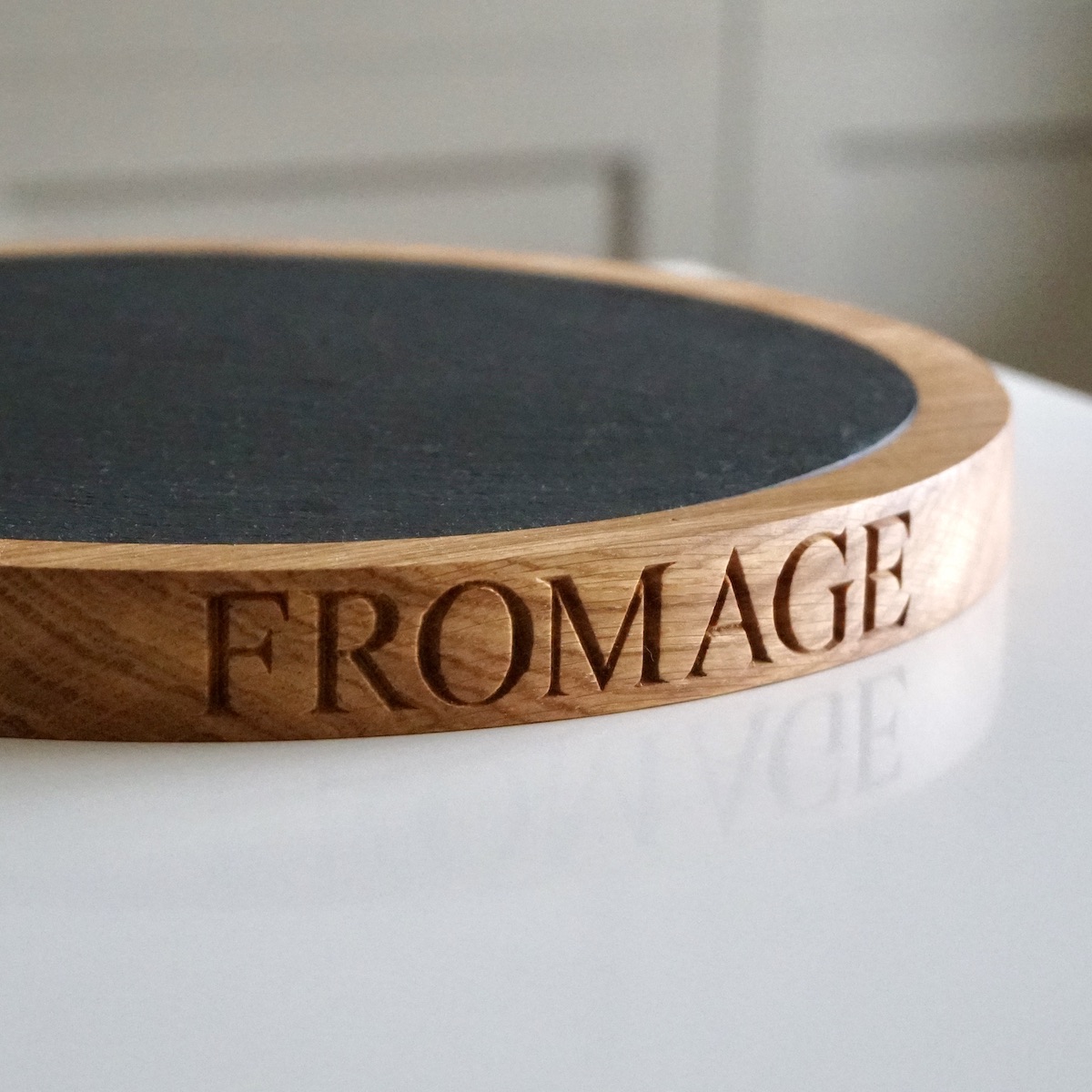 Personalised Oak and Slate Cheese Boards