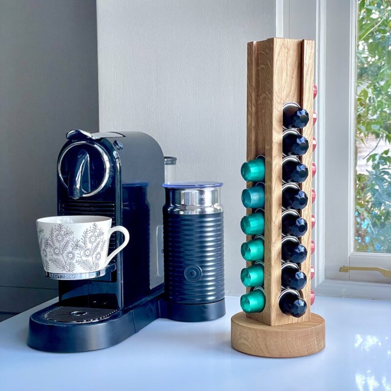 Wooden Coffee Pod Stand | MakeMeSomethingSpecial.com