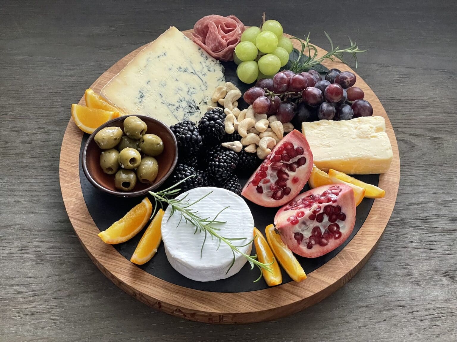 Personalised Oak and Slate Cheese Boards