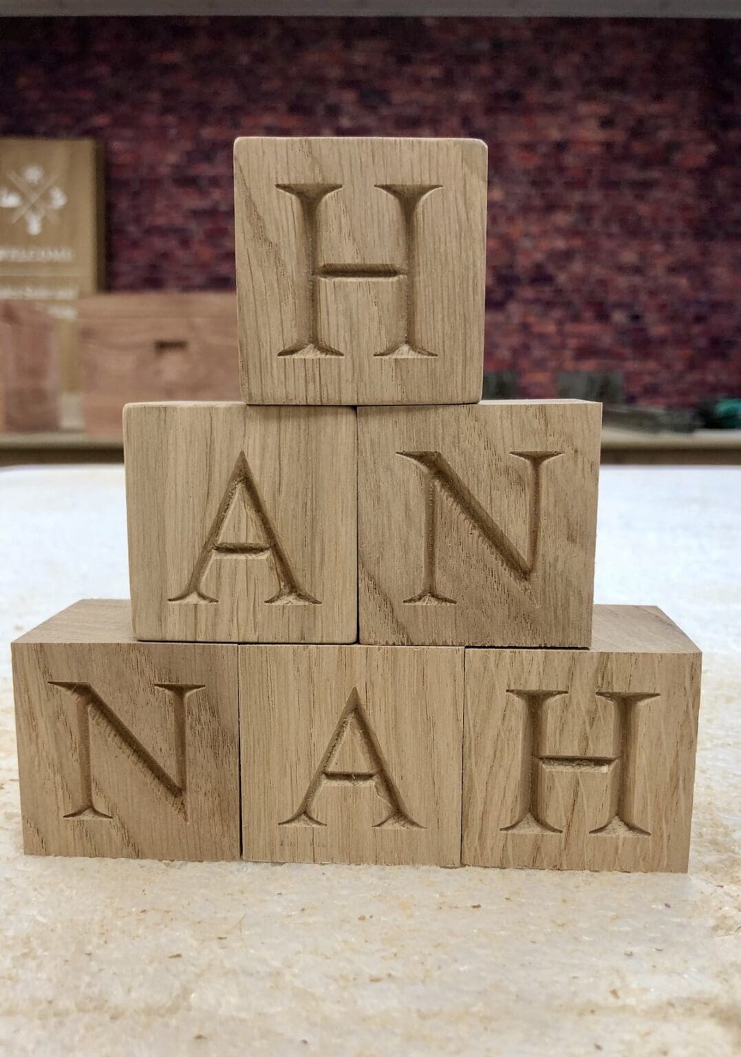 Wooden Alphabet Blocks | View Options | MakeMeSomethingSpecial.com