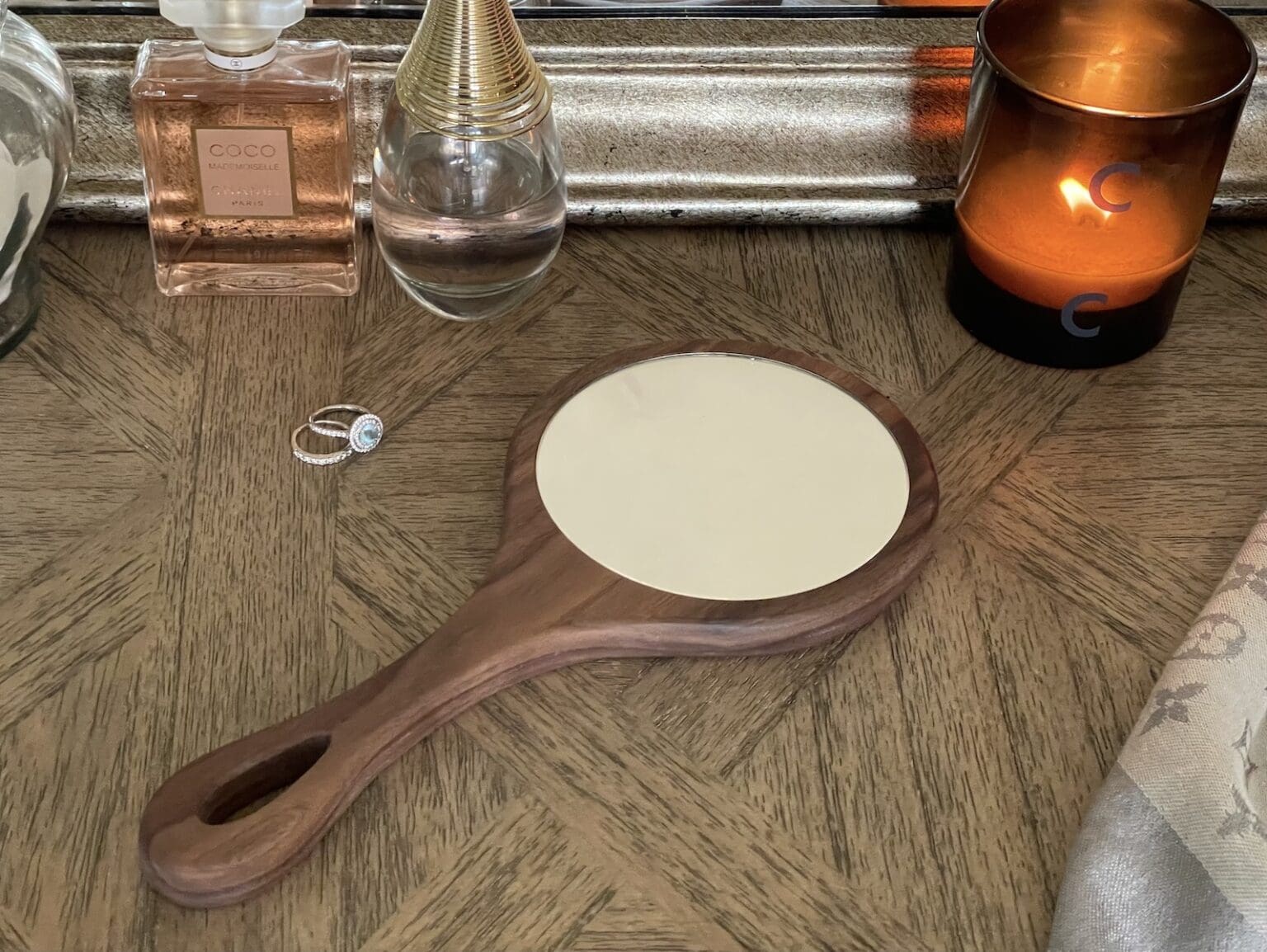 Personalised Wooden Hand Held Mirror | MakeMeSomethingSpecial.com