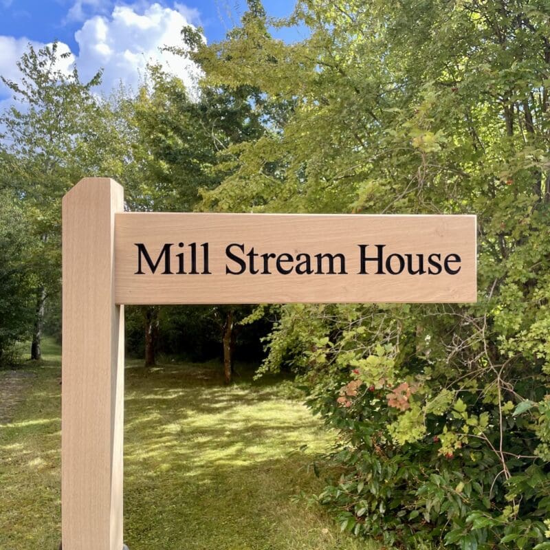 Premium Free Standing Oak House Signs | MakeMeSomethingSpecial